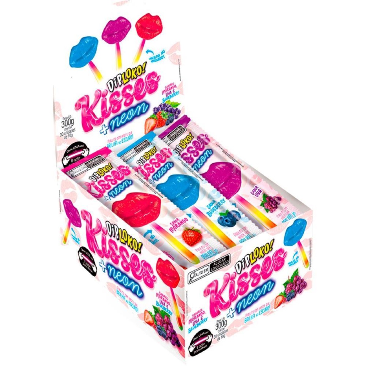 Doce Dip Loko Neon Kisses | Auge App Representações