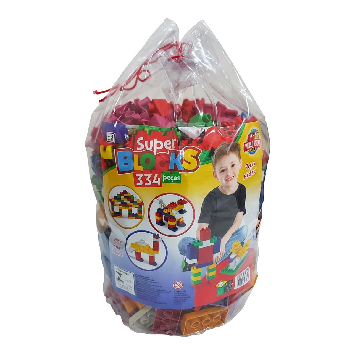 Super Blocks Com 334 Peças De Montar | Auge App Representações