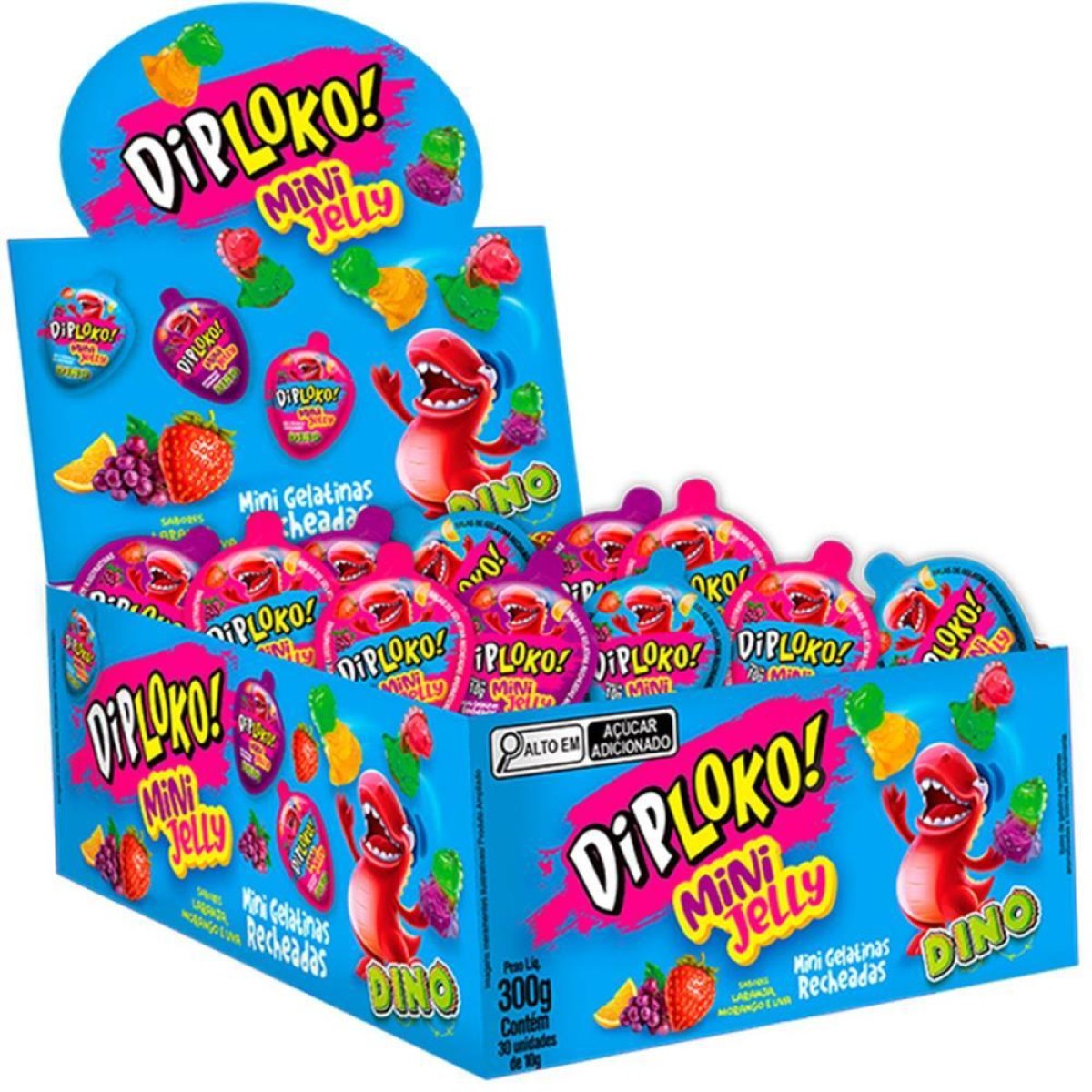 DOCE DIP LOKO JELLY DINO RECHEADO | Auge App Representações